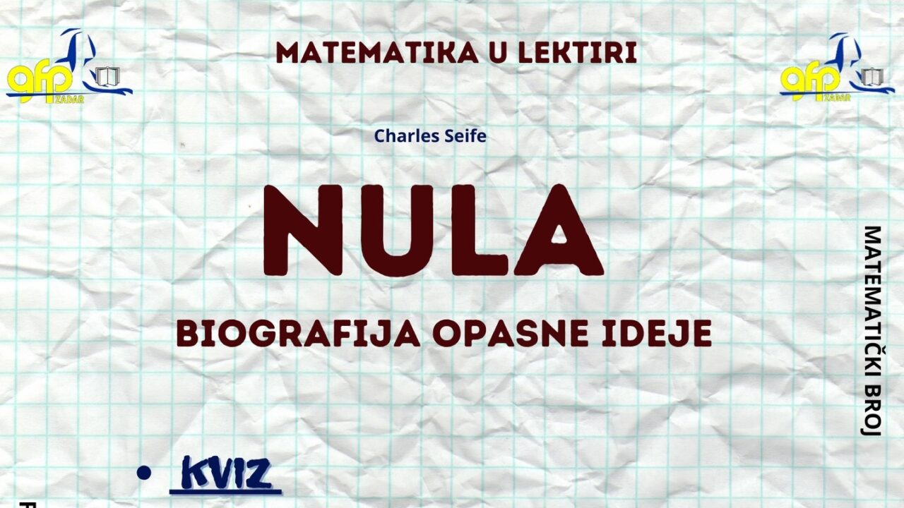 Matematika u lektiri, part 2. | Gimnazija Franje Petrića Zadar